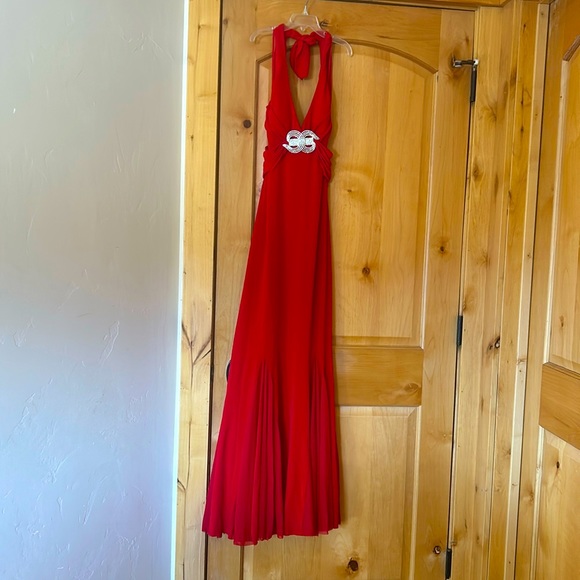 Cache | Dresses | Cache Red Evening Gown | Poshmark